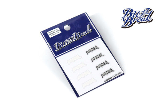 Buzz Break Cut-Out Rim Sticker (BuzzBreak Graffiti Type / White ・Black ...