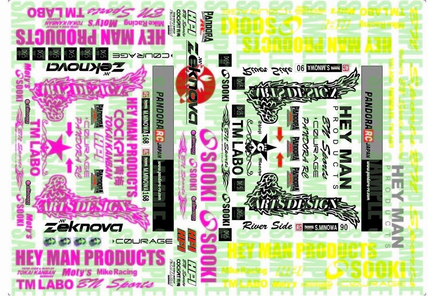 Pandora RC Vinyl & Logo Sticker Set (HEY MAN) VGP-611 – Rckitout